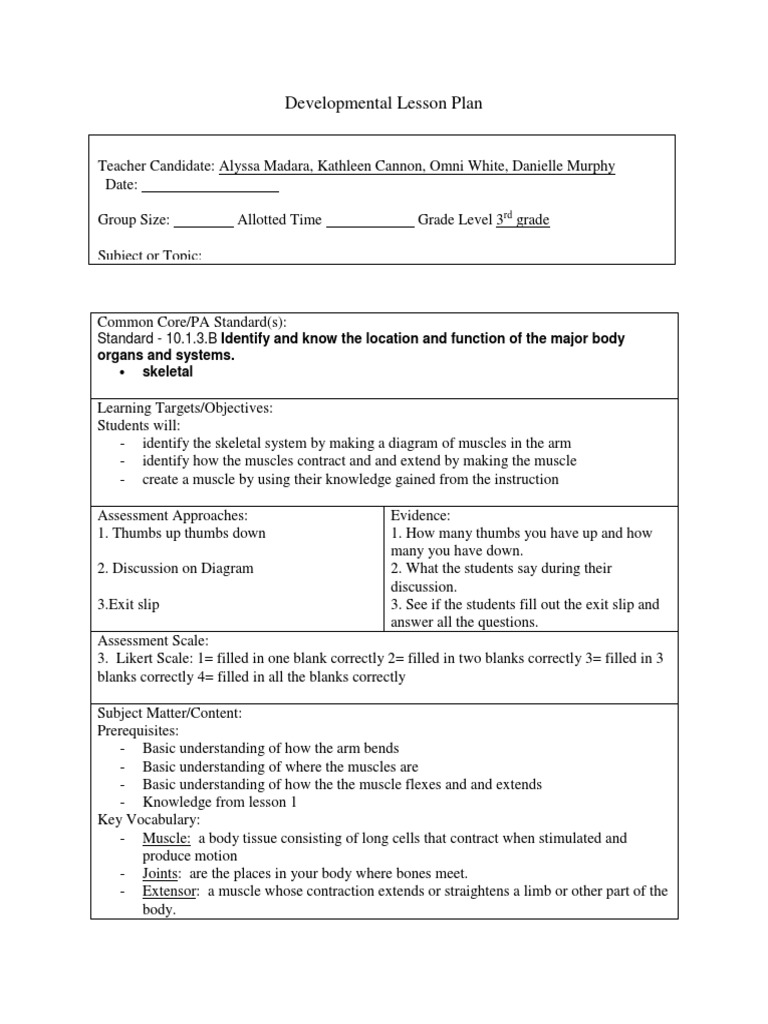 205 Lesson-Skeletal System | PDF | Arm | Muscle