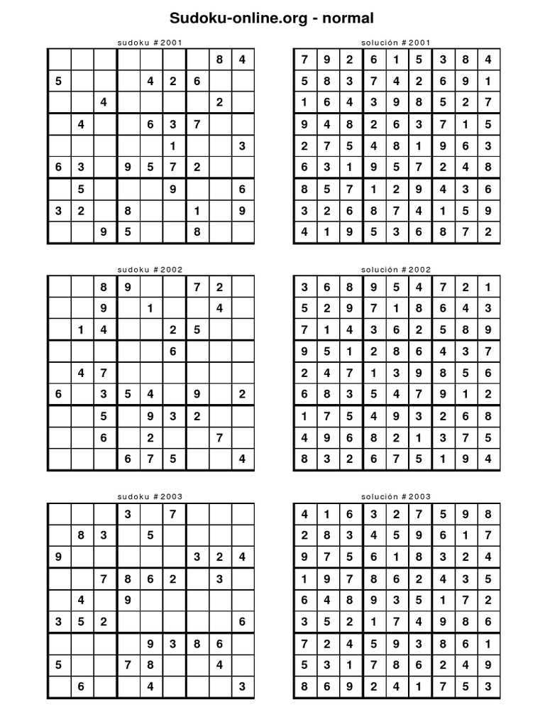 Sudokus Normal 1 PDF | PDF