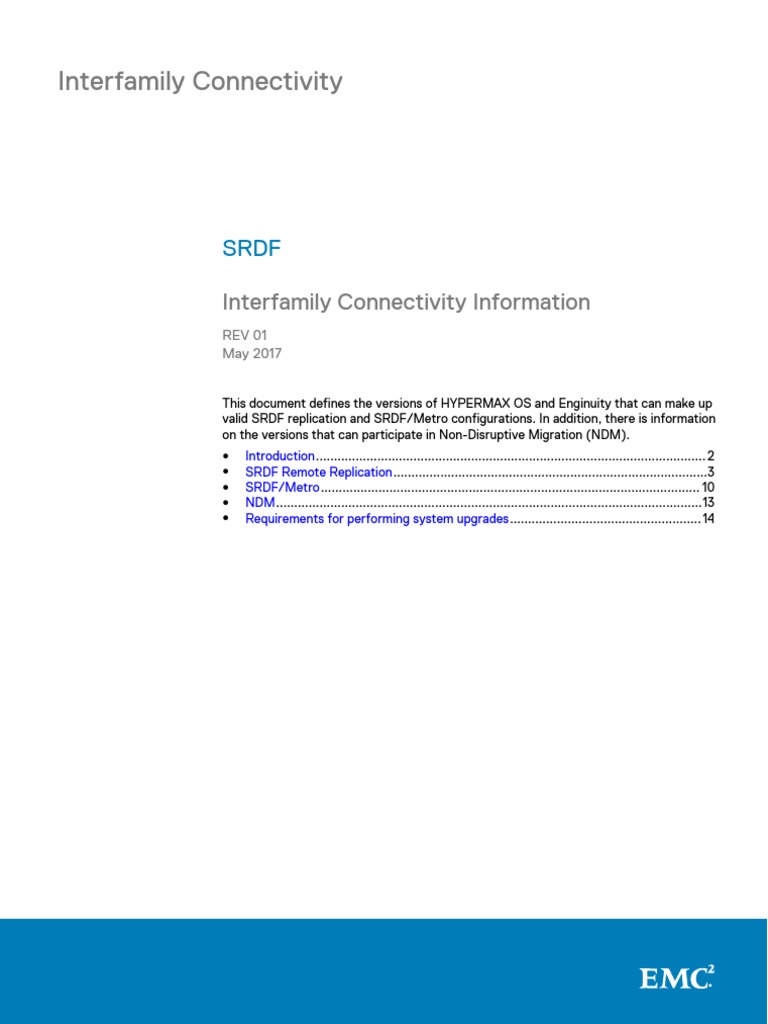 SRDF Interfamily Connectivity Information PDF | PDF | Microsoft Windows ...