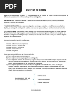 Cuentas de Orden Con Sus Ejemplos | PDF | Contabilidad | Hoja de balance