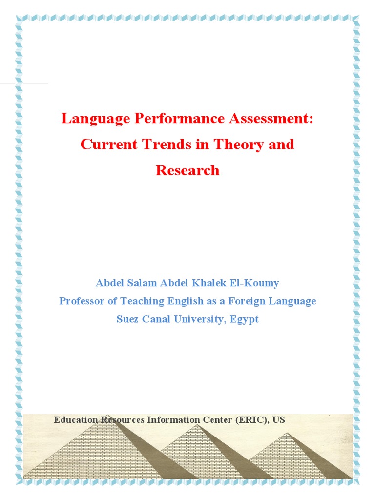 Language Performance Assessment Current PDF | PDF | Educational ...