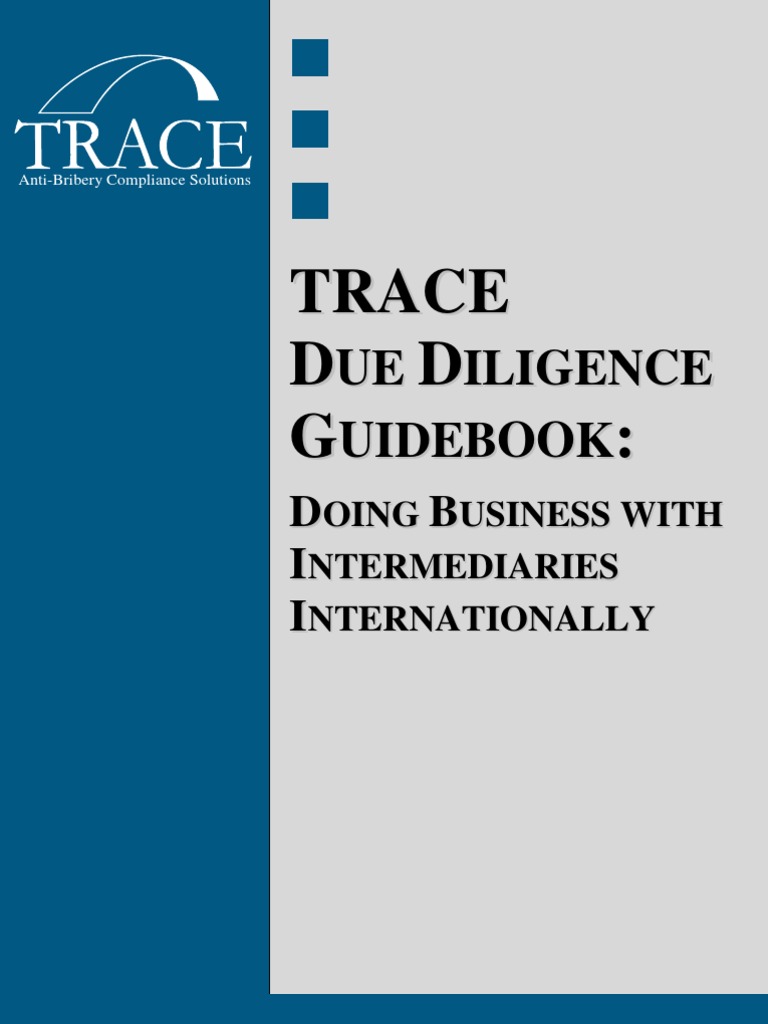 The Trace Due Diligence Guidebook | PDF | Due Diligence | Regulatory ...