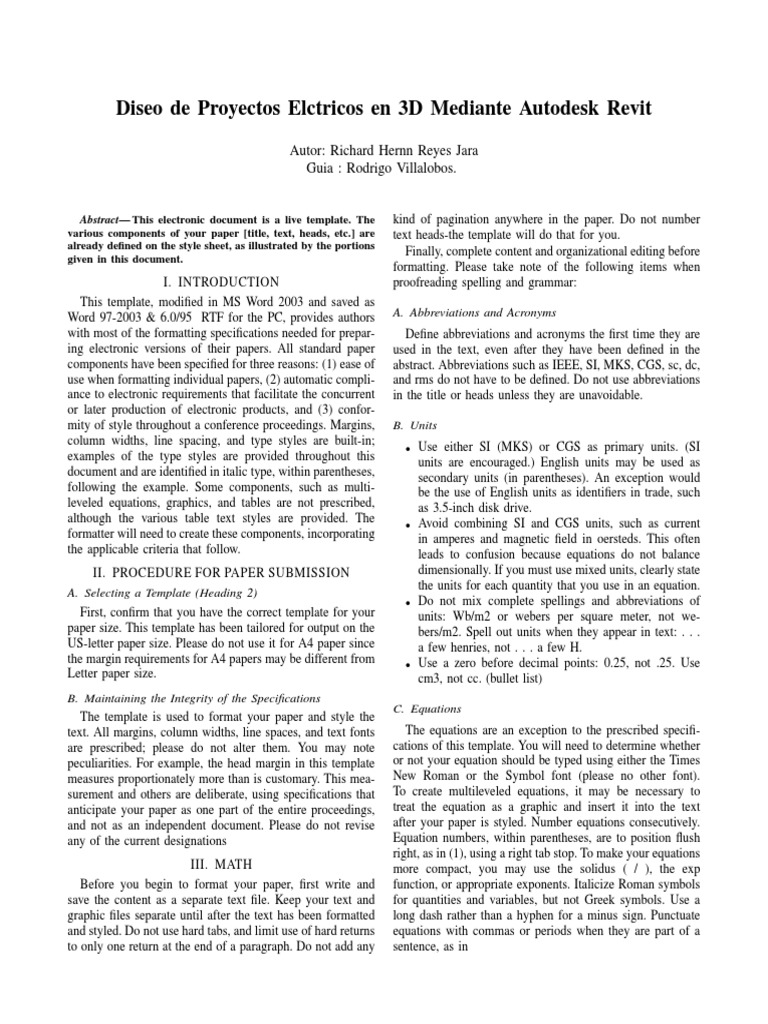 3D Electrical Project Design Using Autodesk Revit: A Guide | PDF ...