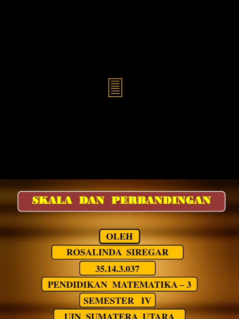 Skala Dan Perbandingan | PDF