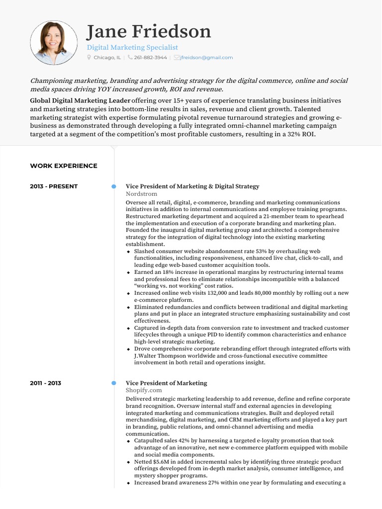 Michael Friedson: Digital Marketing Leader | PDF | Digital Marketing ...