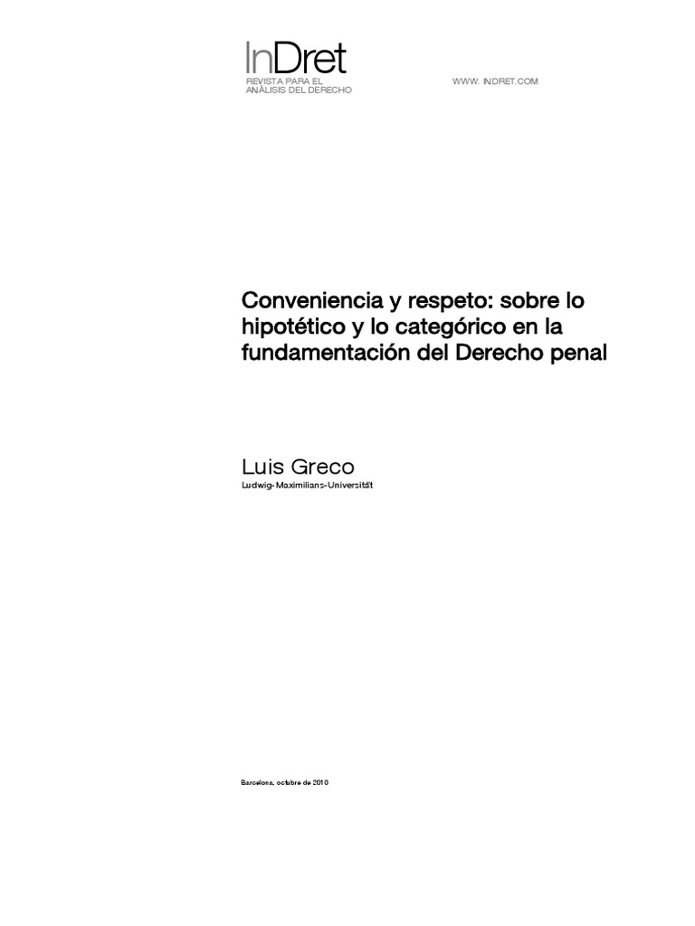 768 - Es, Luis Greco | PDF | Derecho penal | Ley Pública