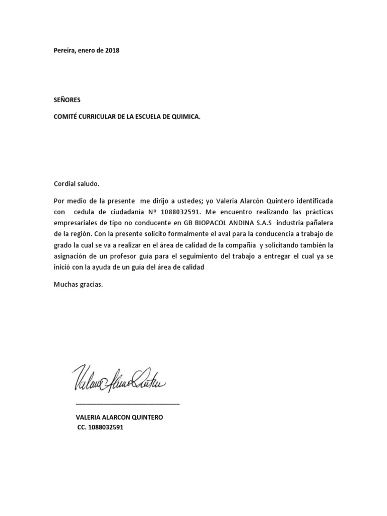 Carta A Comite Curricular PDF | PDF Carta A Comite Curricular PDF | PDF