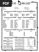 WOD - Werewolf - The Apocalypse - Character Sheet - Black Spiral ...