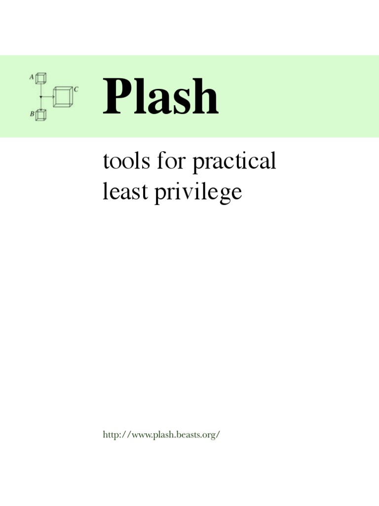 Plash: Tools For Practical Least Privilege | PDF | Command Line ...