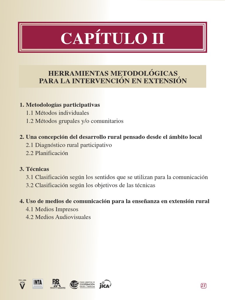 Capitulo 2 - Metodos Extensión | PDF | Planificación | Publicación