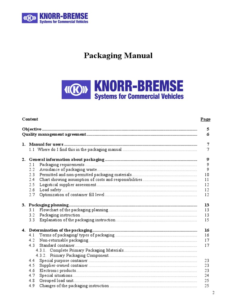 Packaging Manual | PDF | Packaging And Labeling | Polystyrene