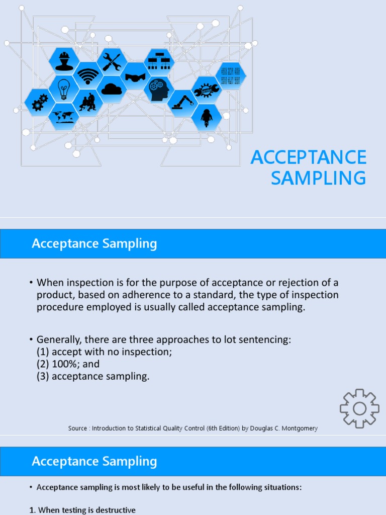 An Overview of Acceptance Sampling Methods and Procedures | PDF | Sampling (Statistics ...