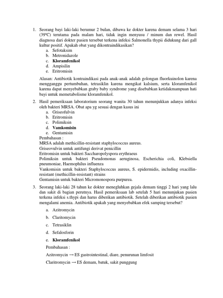 Kel 2. CBT Antibiotik | PDF