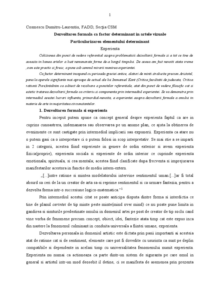 Model de Referat | PDF