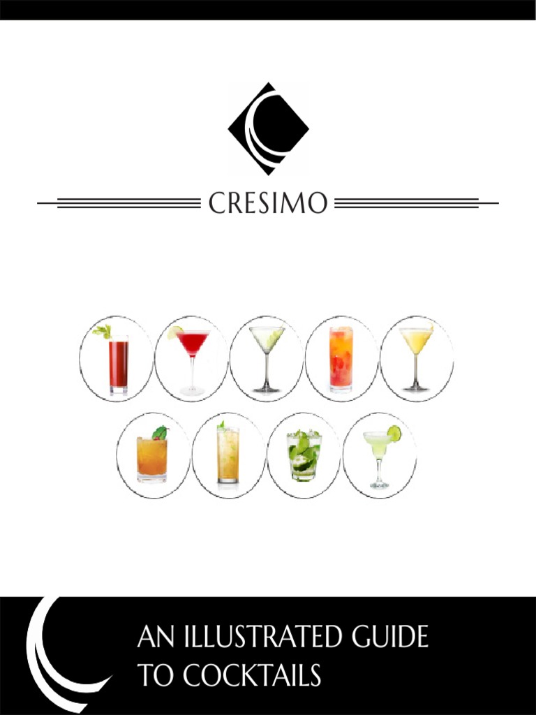 Cocktail Recipes PDF | PDF | Martini (Cocktail) | Cocktails