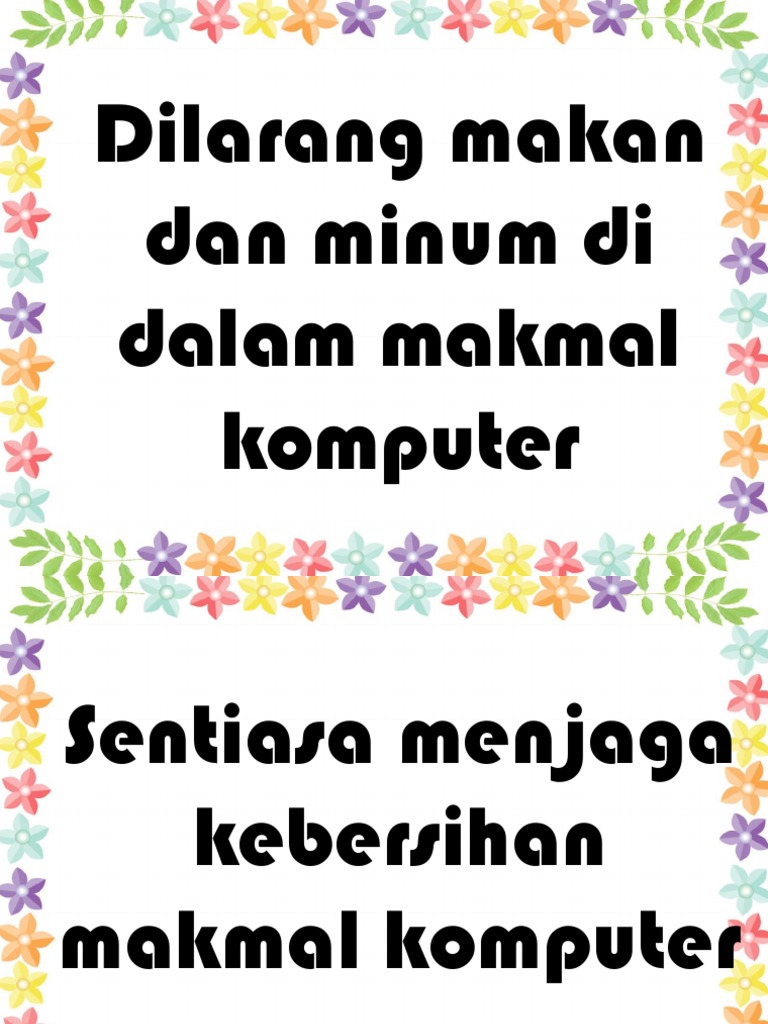 Peraturan Makmal Komputer | PDF