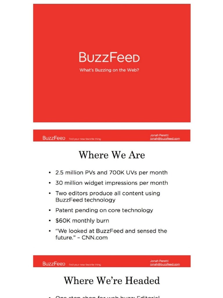 Buzzfeed Pitch Deck | PDF