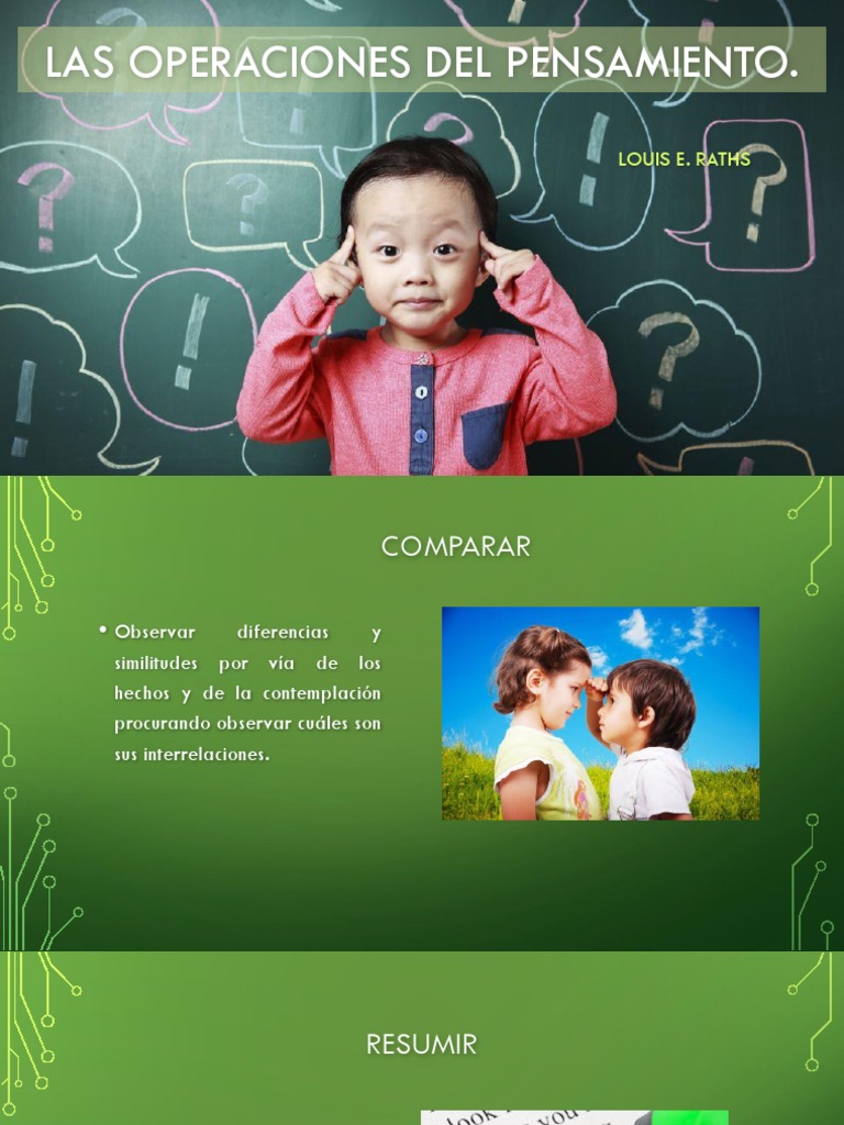 Las Operaciones Del Pensamiento | PDF | Hipótesis | Metafísica