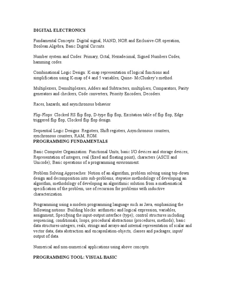 Kvs Pgt Computer Science Syllabus Pdf Constructor Object Oriented Programming Programming