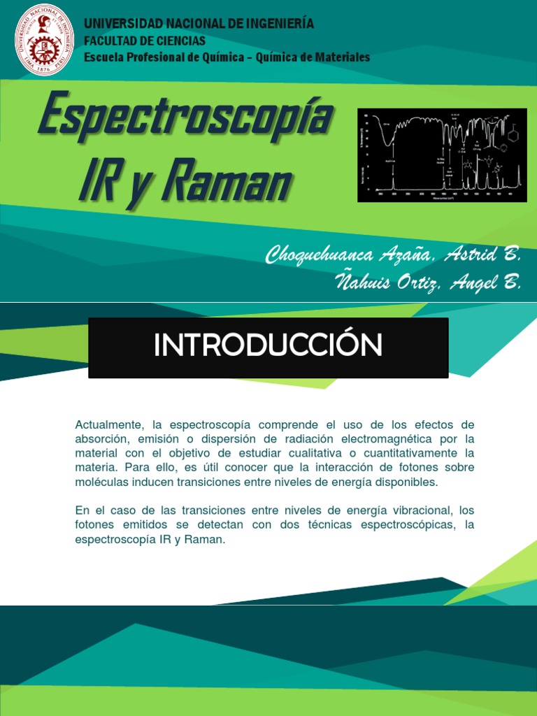 Raman Vs IR | PDF | Espectroscopia infrarroja | Espectroscopia