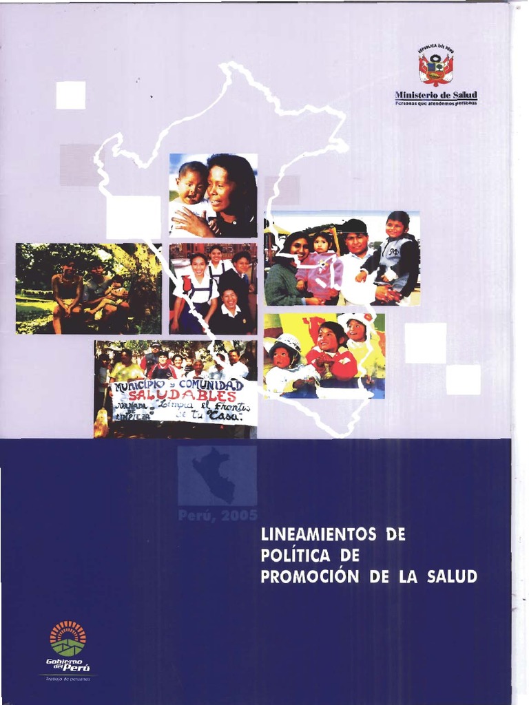 Lineamientos de Politicas de Promocion de La Salud RM 111-2005 Minsa PDF | PDF