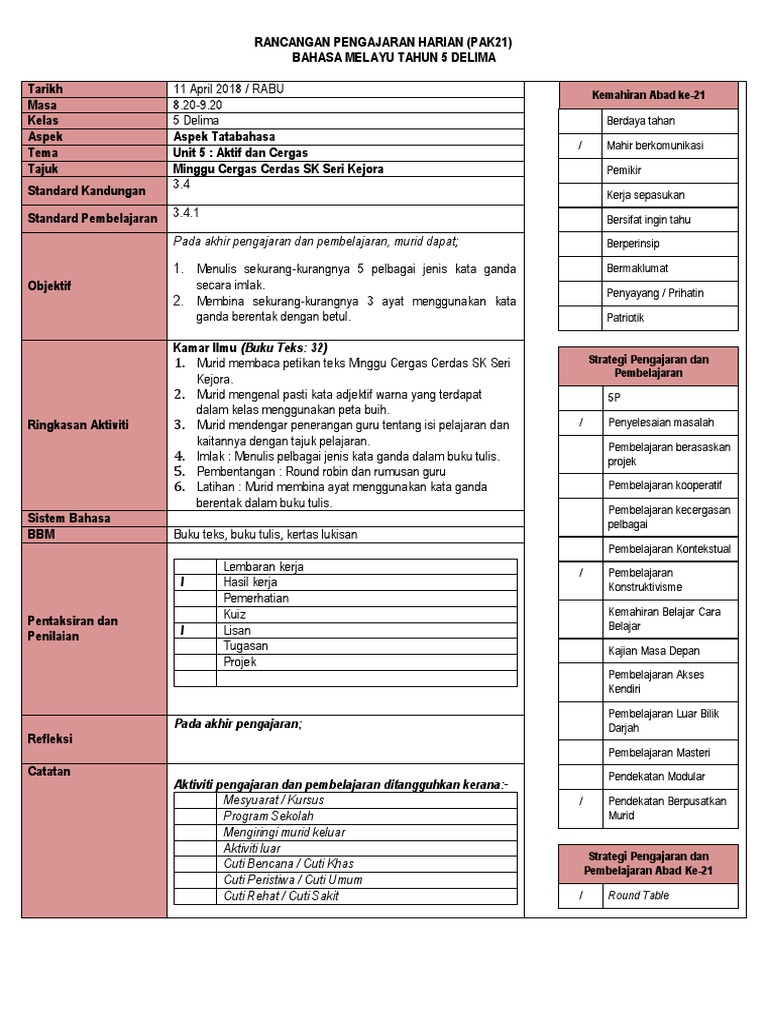 Rabu RPH 5 Delima | PDF