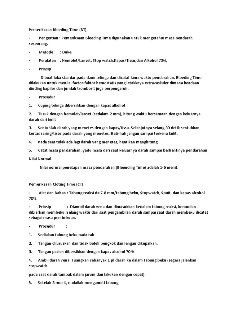 Pemeriksaan CT BT | PDF