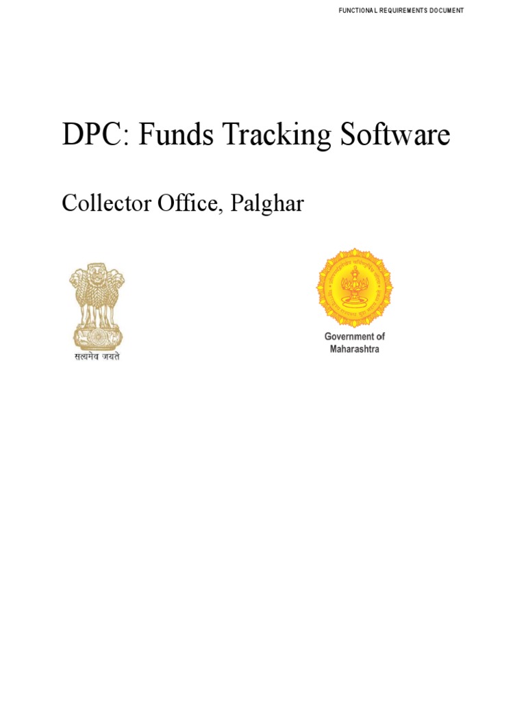 DPC: Funds Tracking Software: Collector Office, Palghar | PDF ...
