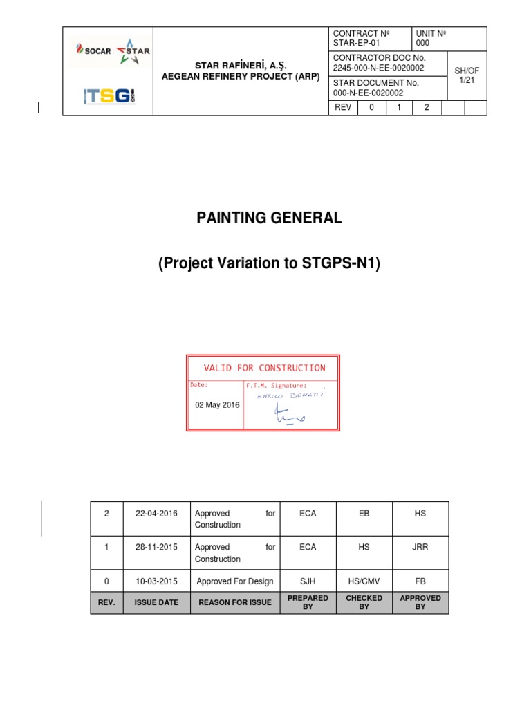 paint SPECIFICATIONS | Paint | Steel