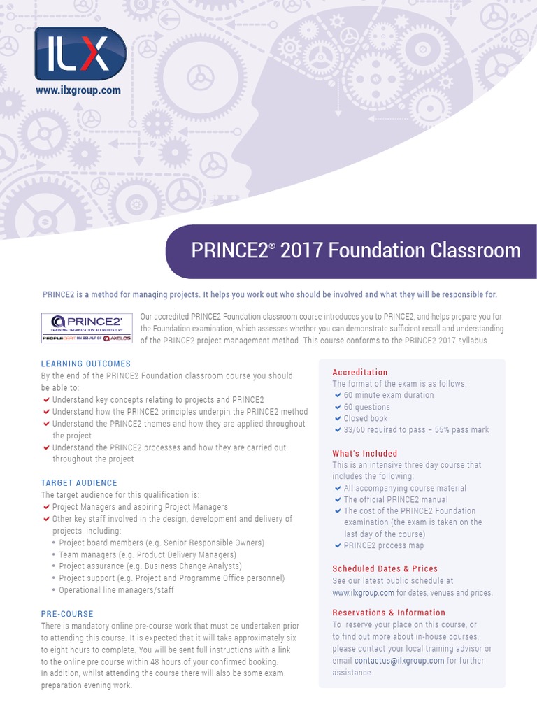 Prince2 2017 Foundation Classroom | PDF | Behavior Modification | Business