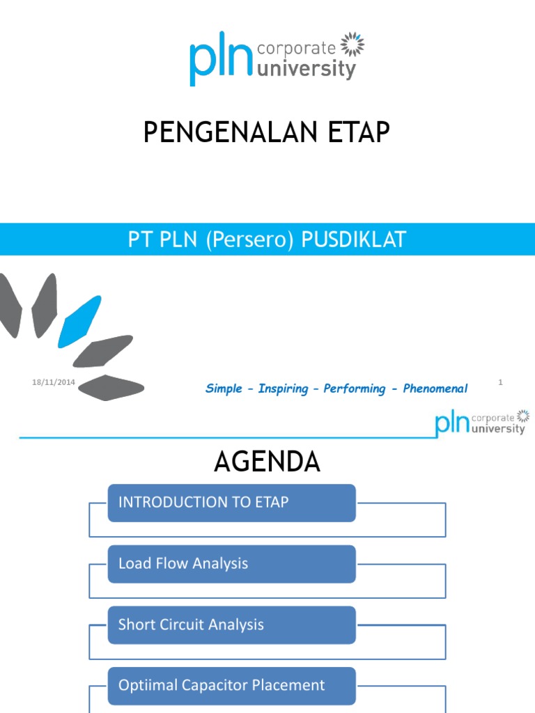Pengenalan ETAP | PDF | Impedansi Listrik | Transformator