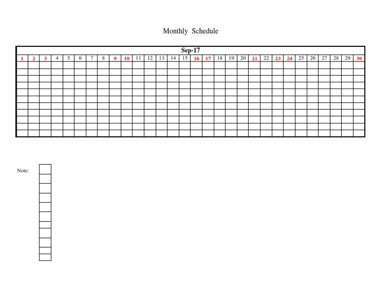 My Schedule | PDF