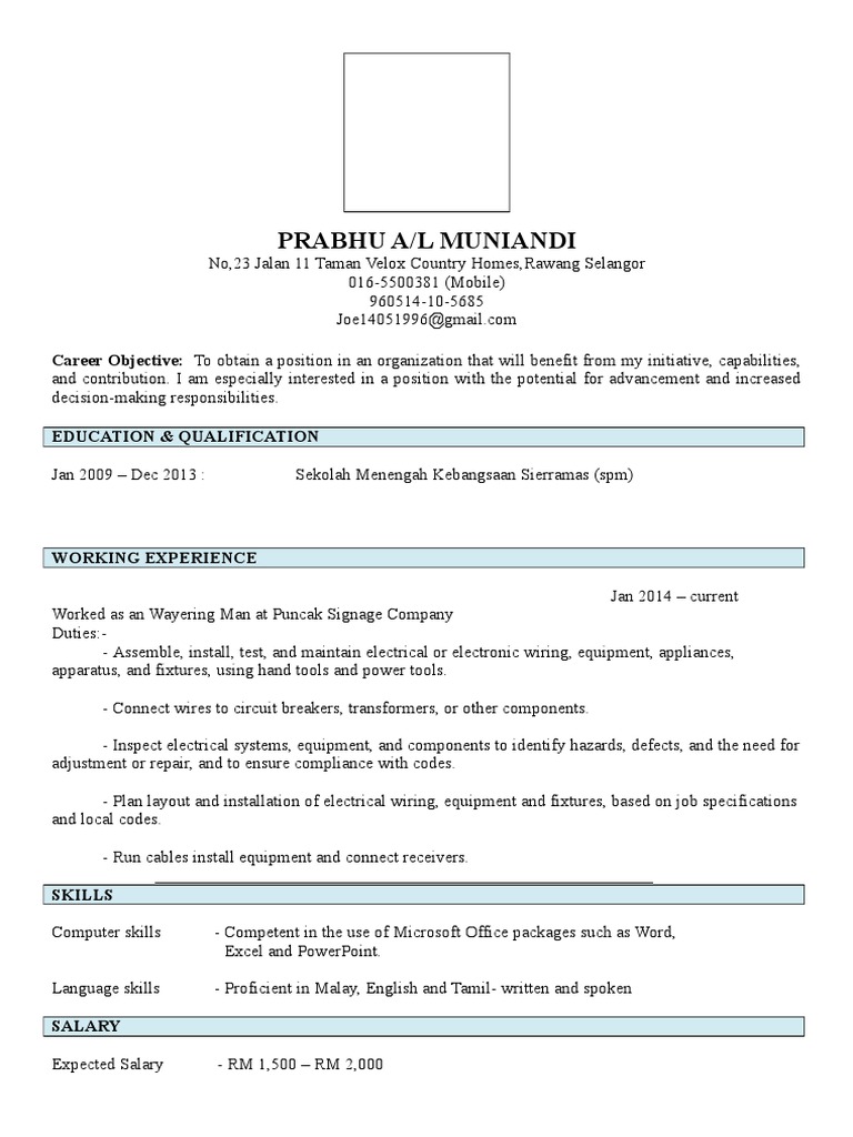 Resume Prabhu | PDF