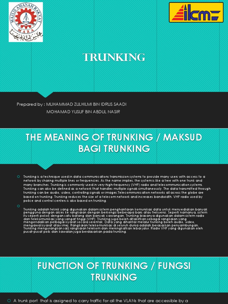 Presentation Trunking (ENGLISH) | PDF | Protokol Jaringan ...