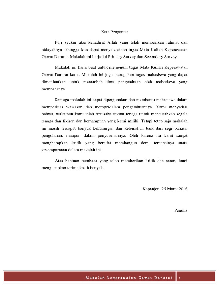 Primary Survey Dan Secondary Survey | PDF