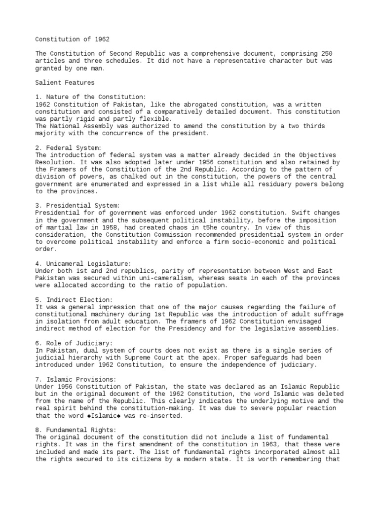 1962 Consti | PDF | Legal Documents | Constitution