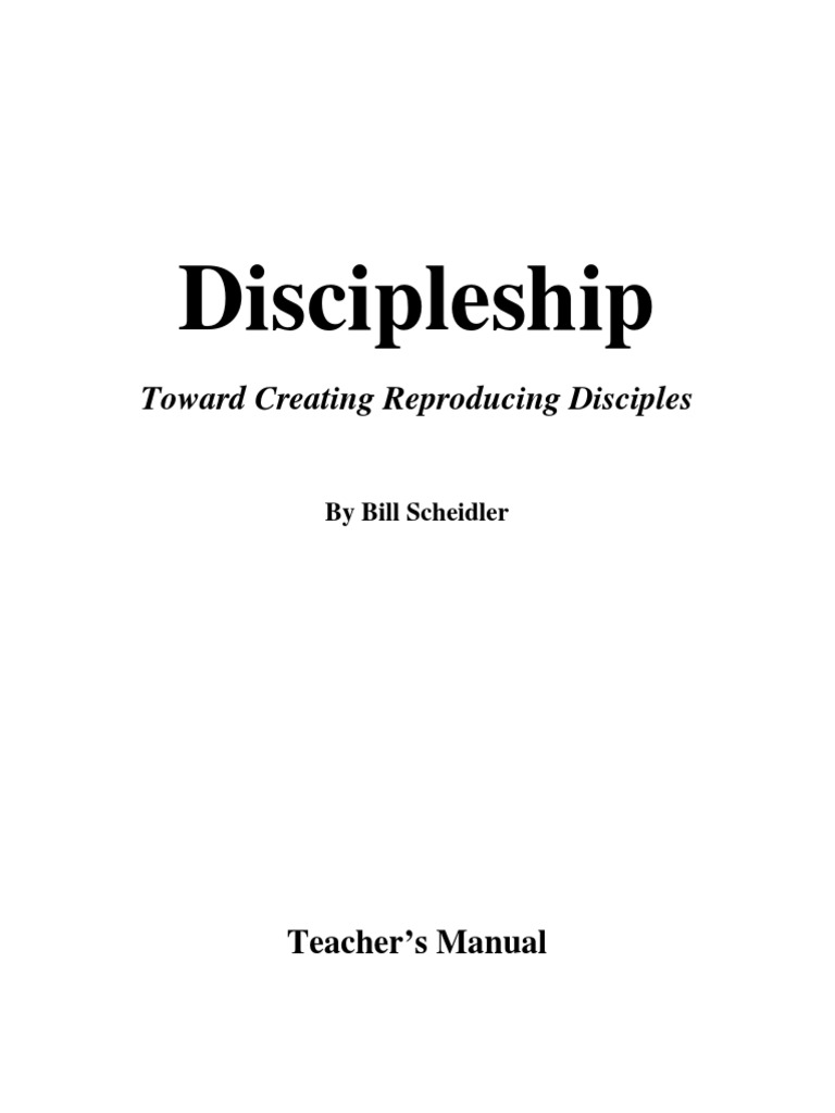 Discipleship Teachers A4 PDF | PDF | Repentance | Salvation