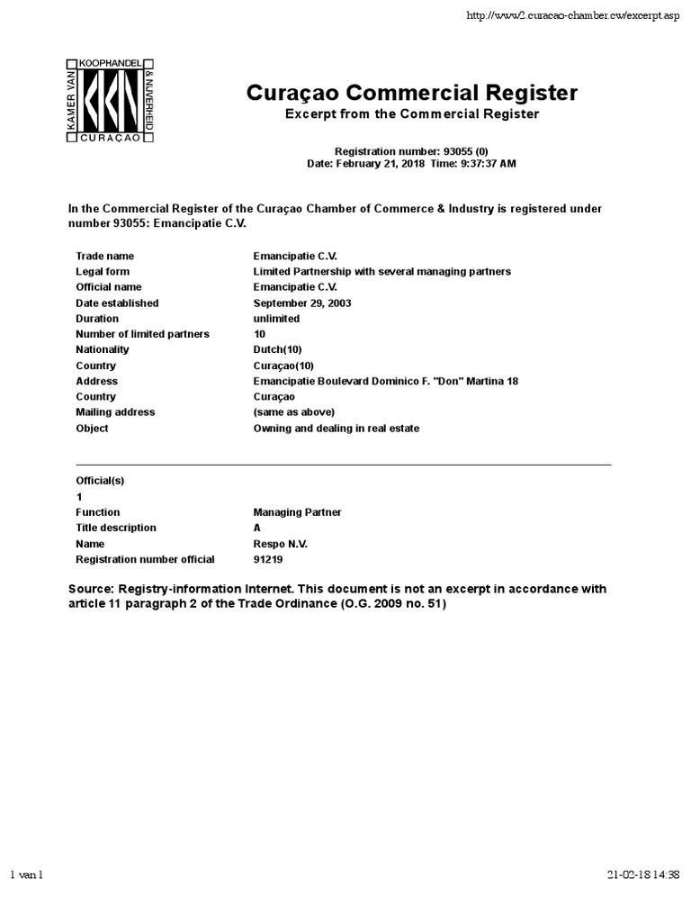 KVK KPMG Emancipatie CV | PDF