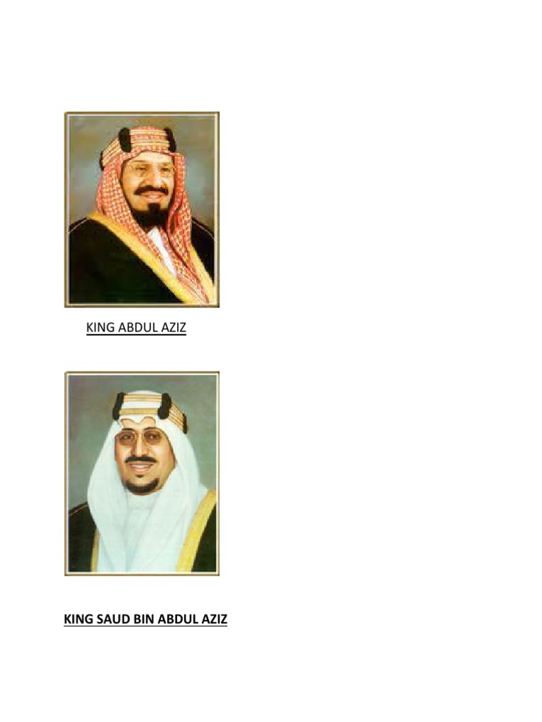 King Abdul Aziz Photo | PDF