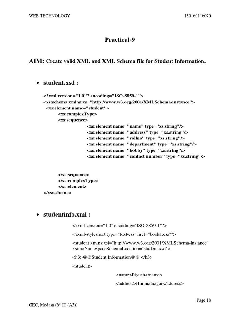 WT All Practicals-1 | PDF | Persistence | Computer Standards