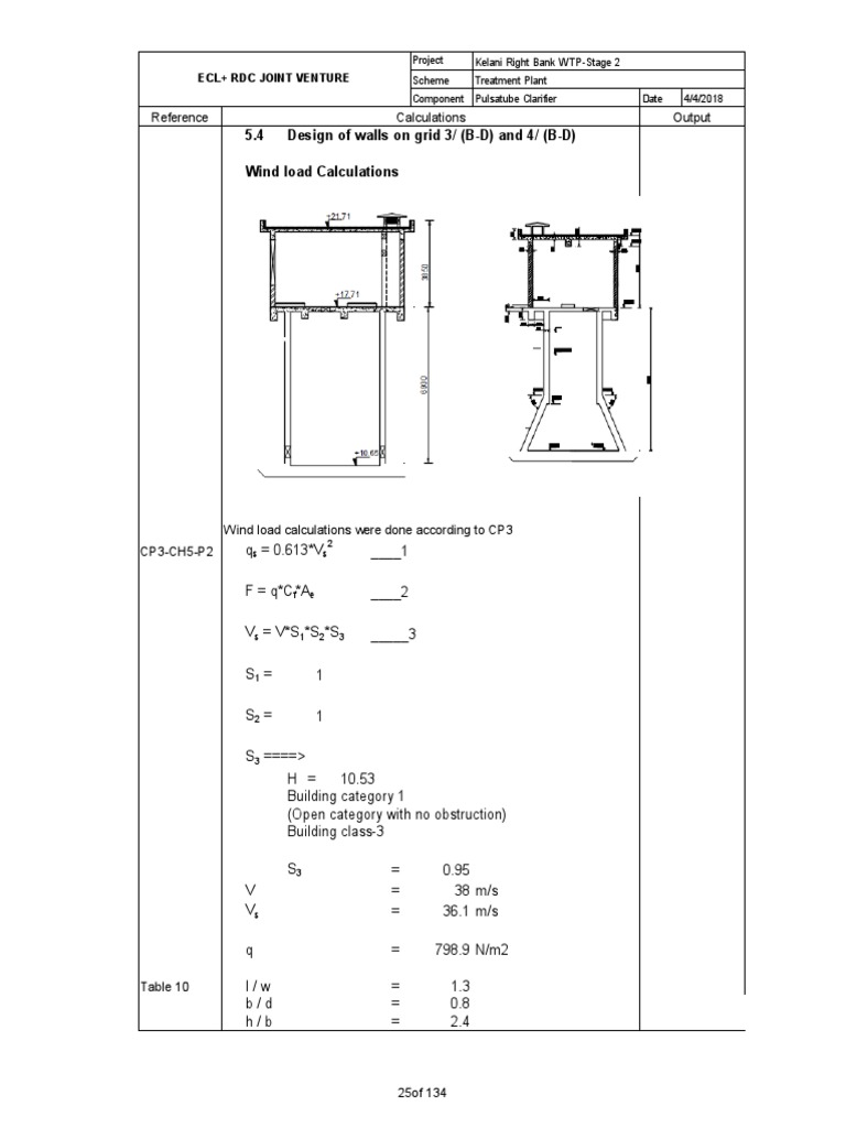 Wind Load Calculation | PDF