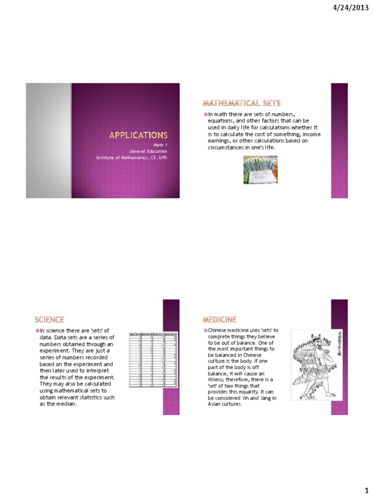 Understanding Sets in Daily Life | PDF | Experiment | Teaching Mathematics