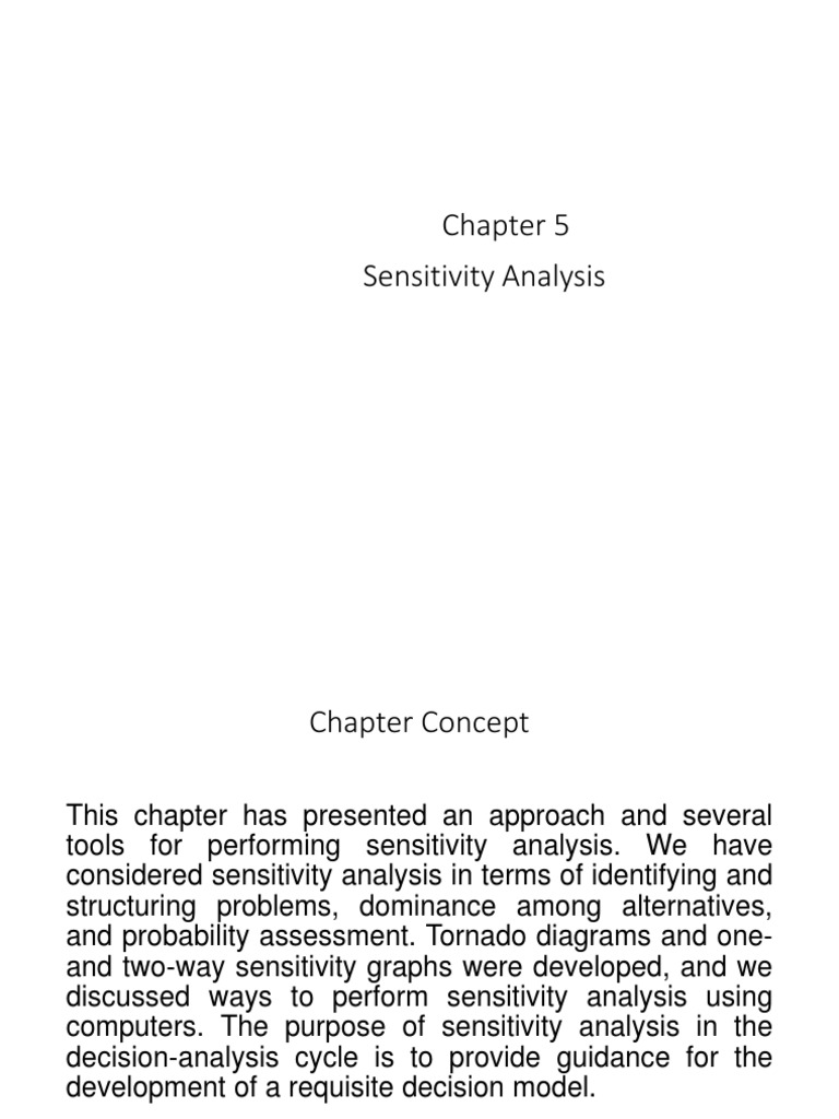 Chapter 5 | PDF | Sensitivity Analysis | Prices