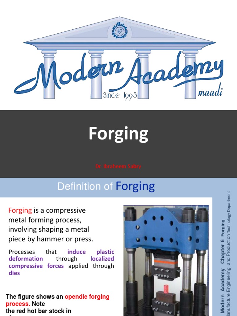 CH 6 Forging | PDF | Forging | Metals