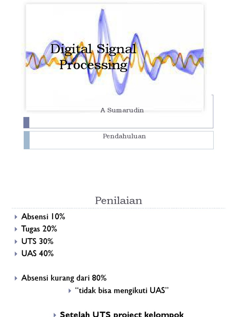 Pert 1 Pengolahan Sinyal Digital | PDF