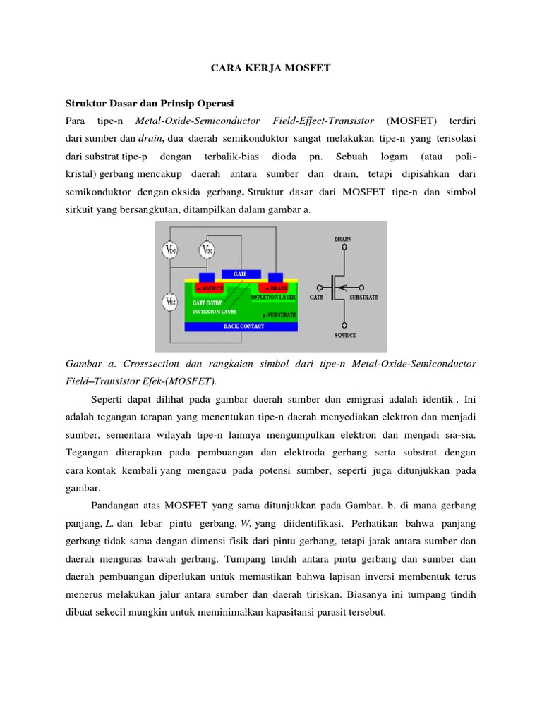 Cara Kerja Mosfet | PDF