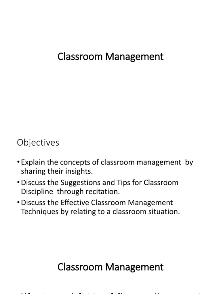 7 Classroom Management | PDF | Classroom Management | Classroom