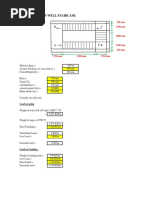Staircase Load Calculation Details | PDF | Stairs | Structural Engineering