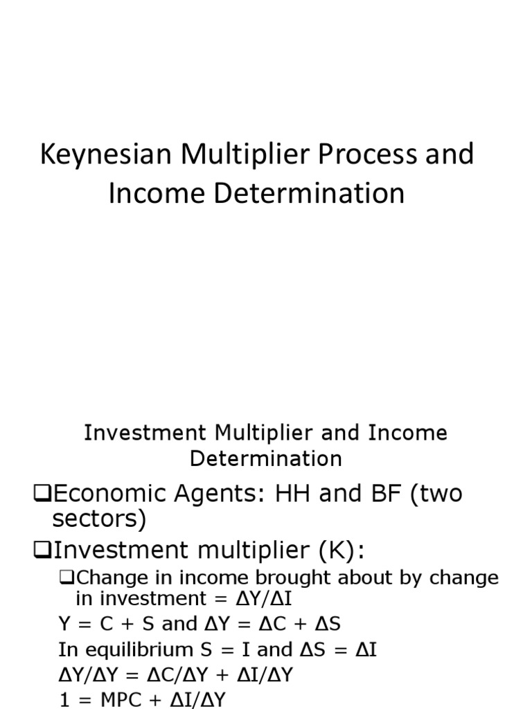 HS 101 - Keynesian Multiplier | PDF | Fiscal Multiplier | Long Run And ...