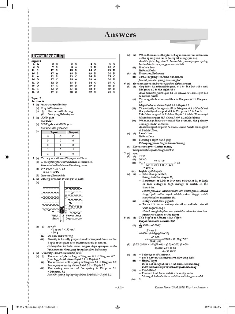 KM SPM Physics-Jaw Pg1-8 Vim3p | PDF